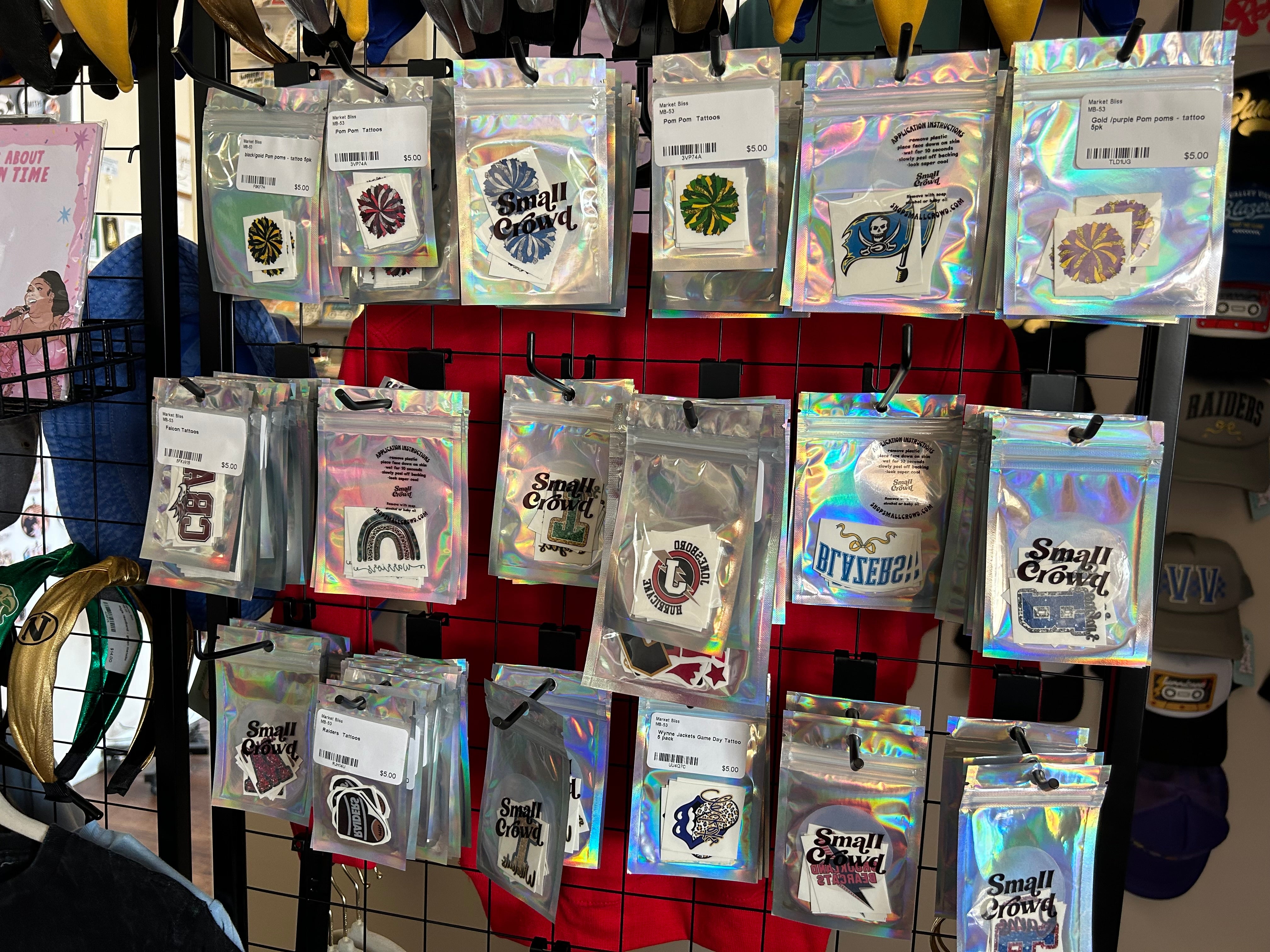 Gosnell Pirate Logo temporary face tattoos - Variety Pack (5pk) – Small ...